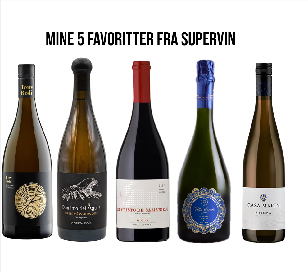 2 år i Supervin - her i mine 5 favoritvine!